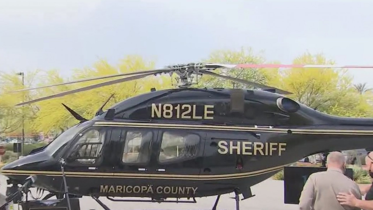 MCSO unveils new helicopter dedicated to fallen deputy | FOX 10 Phoenix
